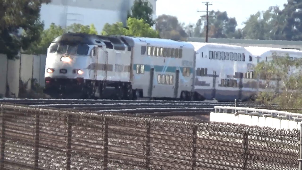 Norwalk/Santa Fe Springs; Arrival Track 4 Southbound Metrolink # 888 ...