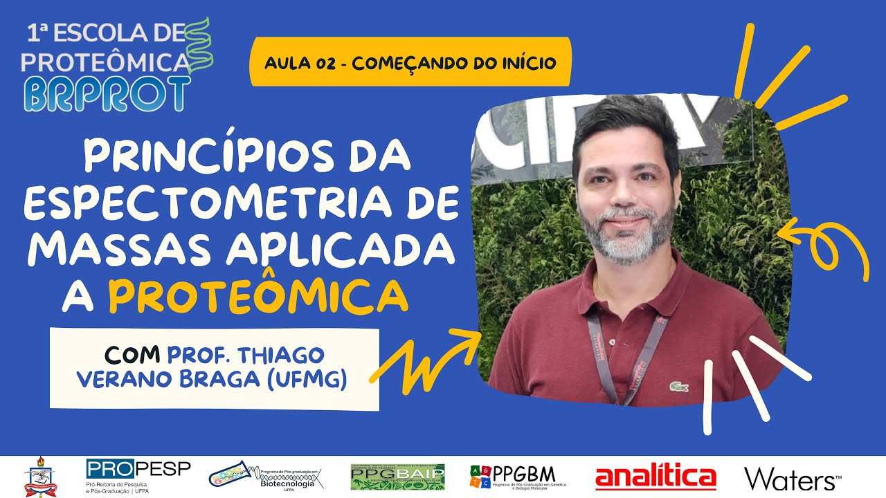 AULA 02 - PRINCÍPIOS DE ESPECTROMETRIA DE MASSAS APLICADA À PROTEÔMICA - PROF. THIAGO VERANO ...