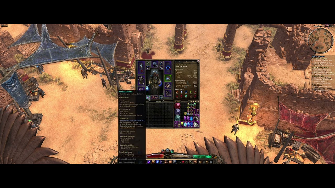 Grim Dawn PT1.2 2 World Gates vs 1 Swarmling - YouTube