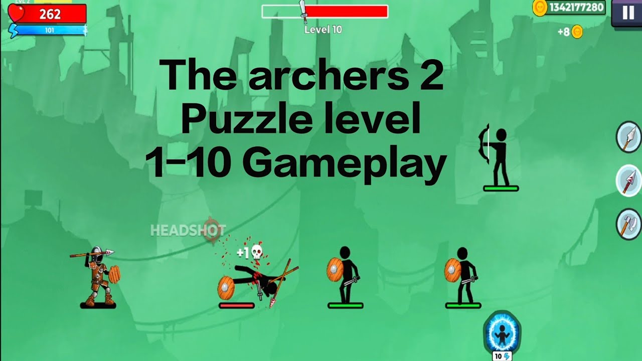 How to Play The Archers 2: Puzzle level 1-10 Android Gameplay - YouTube