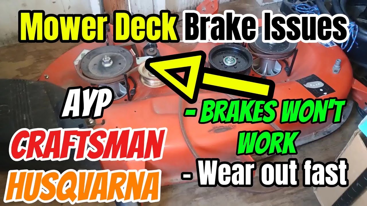 Mower Deck Blade Brakes Not Working? FIX IT! (Husqvarna, Craftsman ...