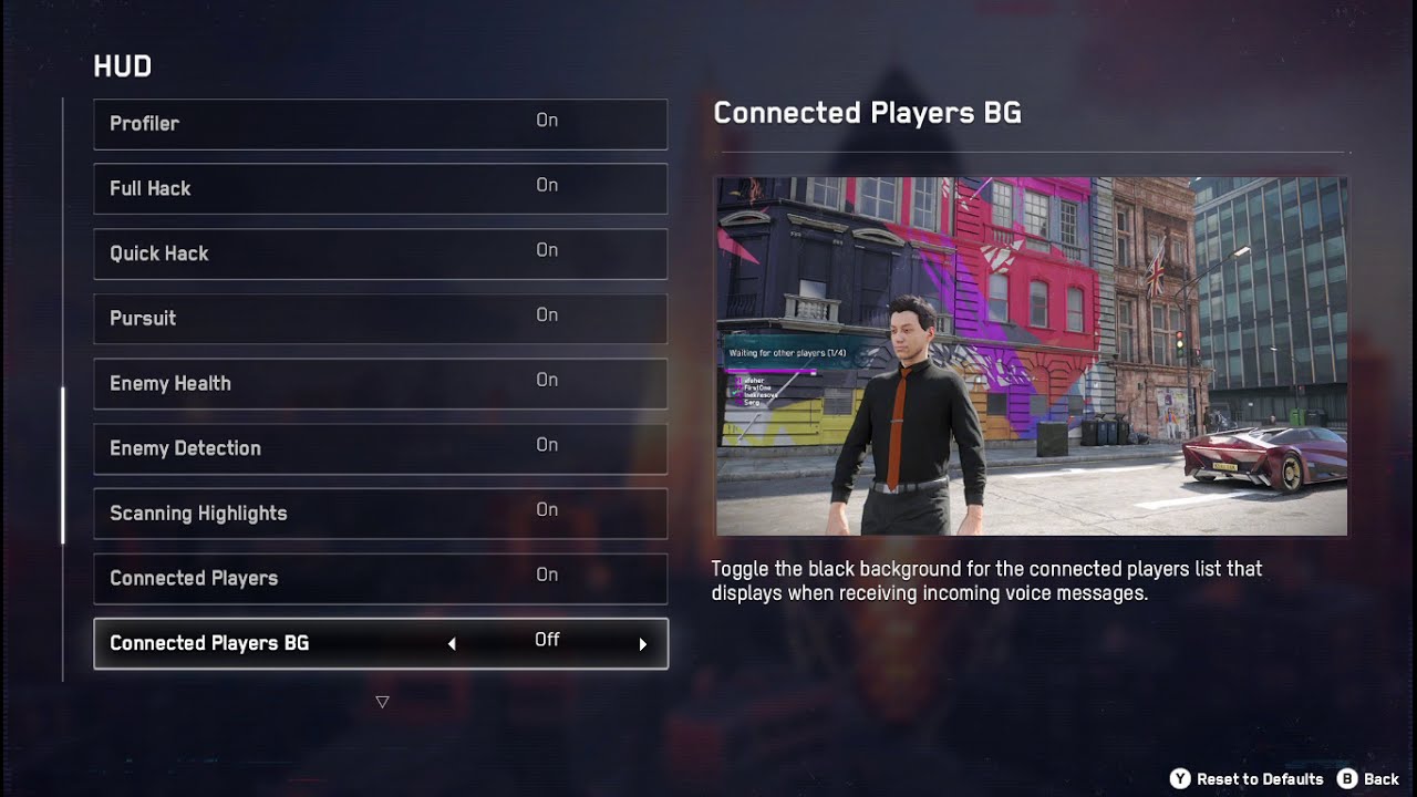 Watch Dogs Legion HUD Settings | Reticle Size color and Style can be ...