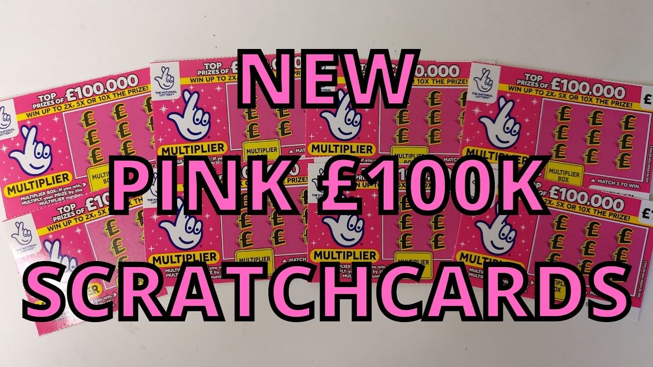 NEW Pink £100k Multiplier Scratchcards - YouTube