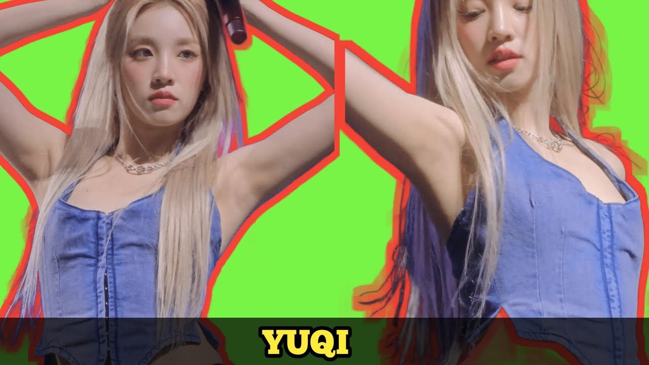 Yuqi Milky Armpit Show: A Closer Look - YouTube