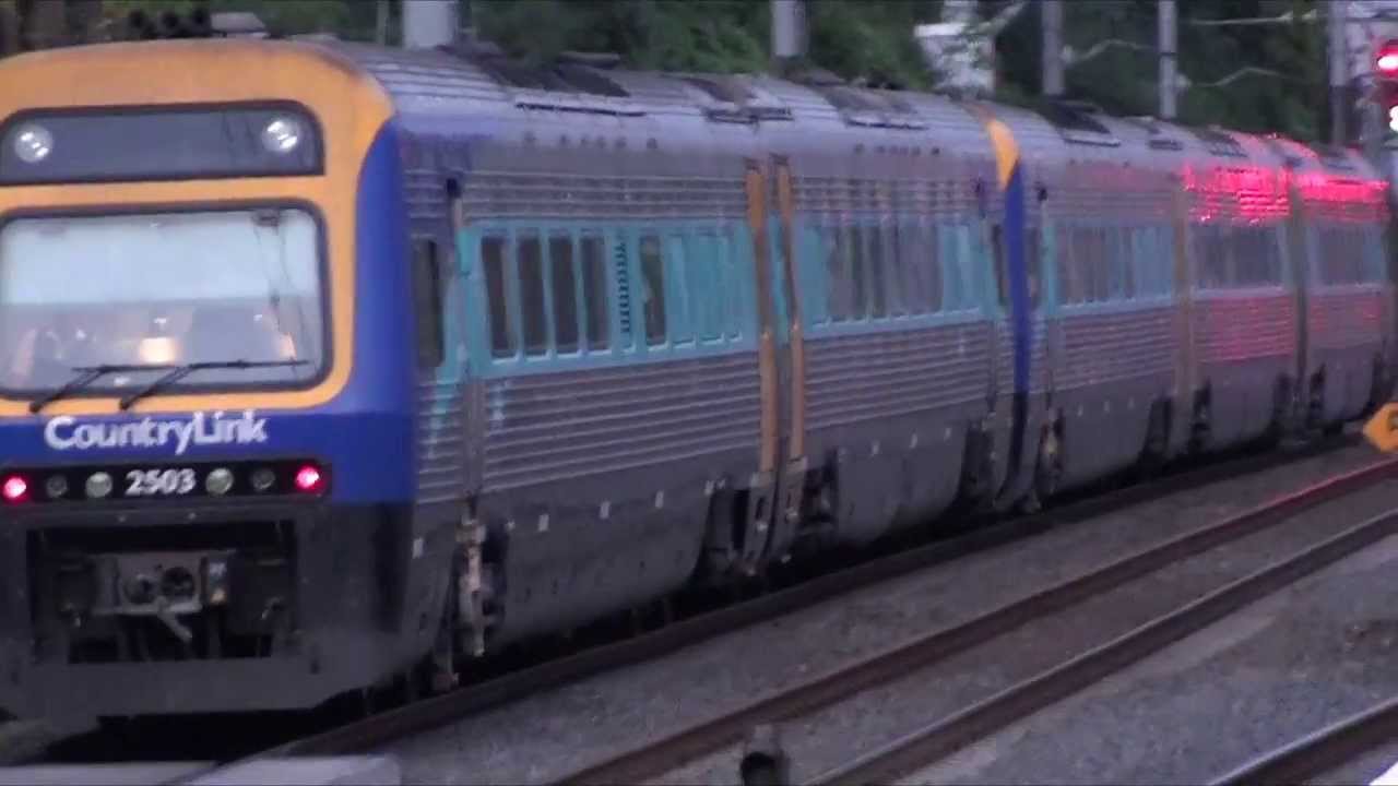 NSW Trains - CountrylinkTrains passing through Ashfield Train Station ...