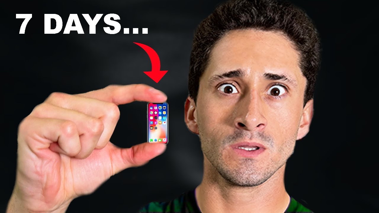 7 Days with the World's Smallest iPhone... - YouTube
