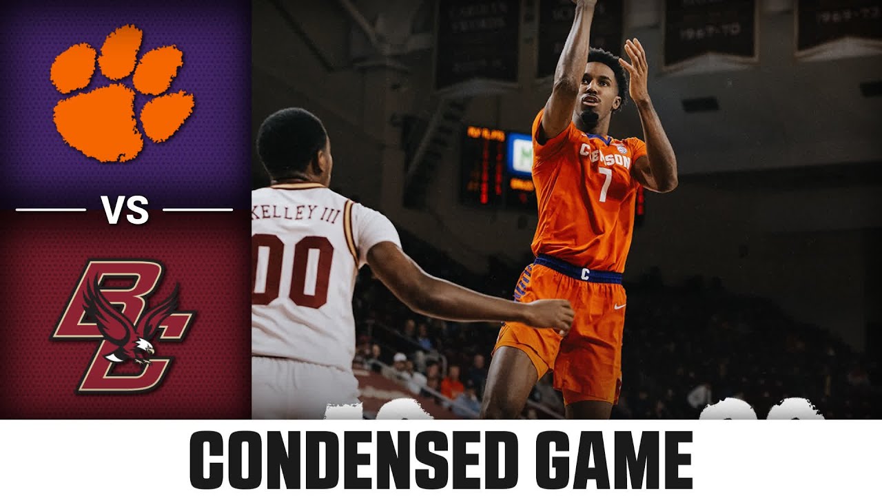 Clemson vs. Boston College Condensed Game | 2024-25 ACC Men's ...