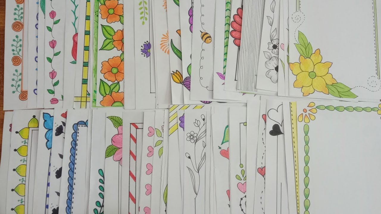 100 border design ideas/Cover page design ideas/Front page design ideas ...