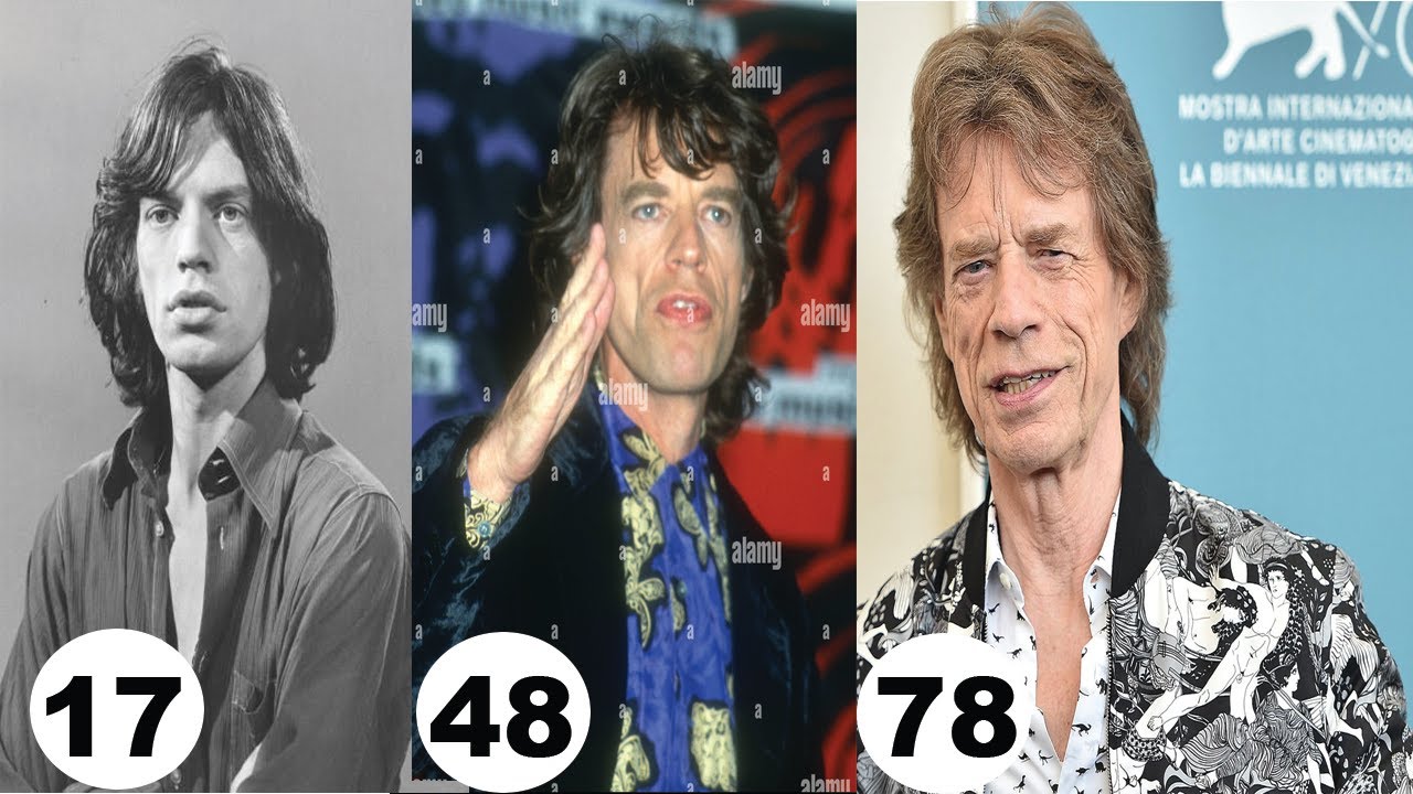 Mick Jagger Transformation 17 to 78 year old - YouTube