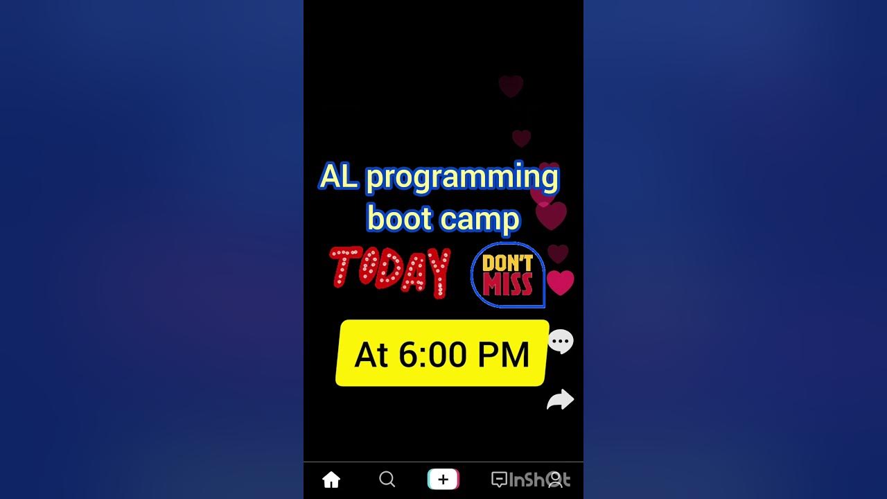 21 Days Coding Challenge Al Programming Boot Camp Youtube