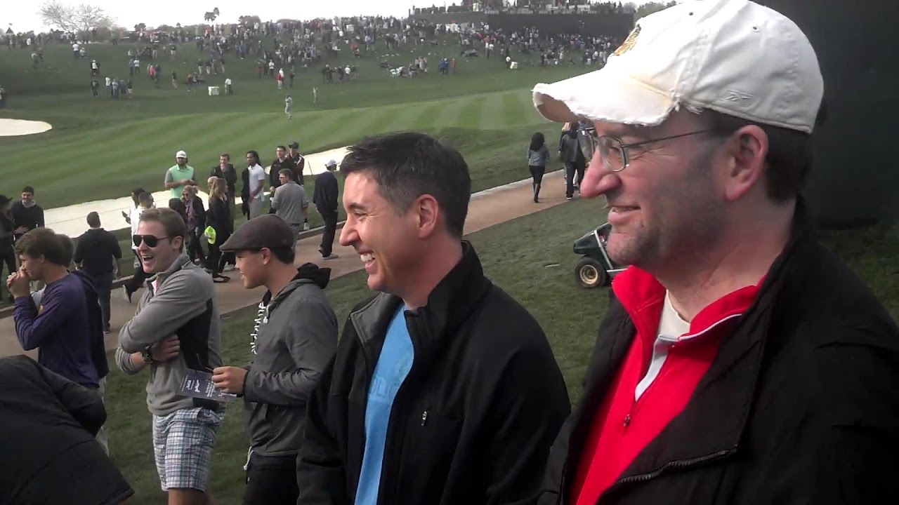 Drunk Girls Somersaults Waste Management Phoenix Open - YouTube