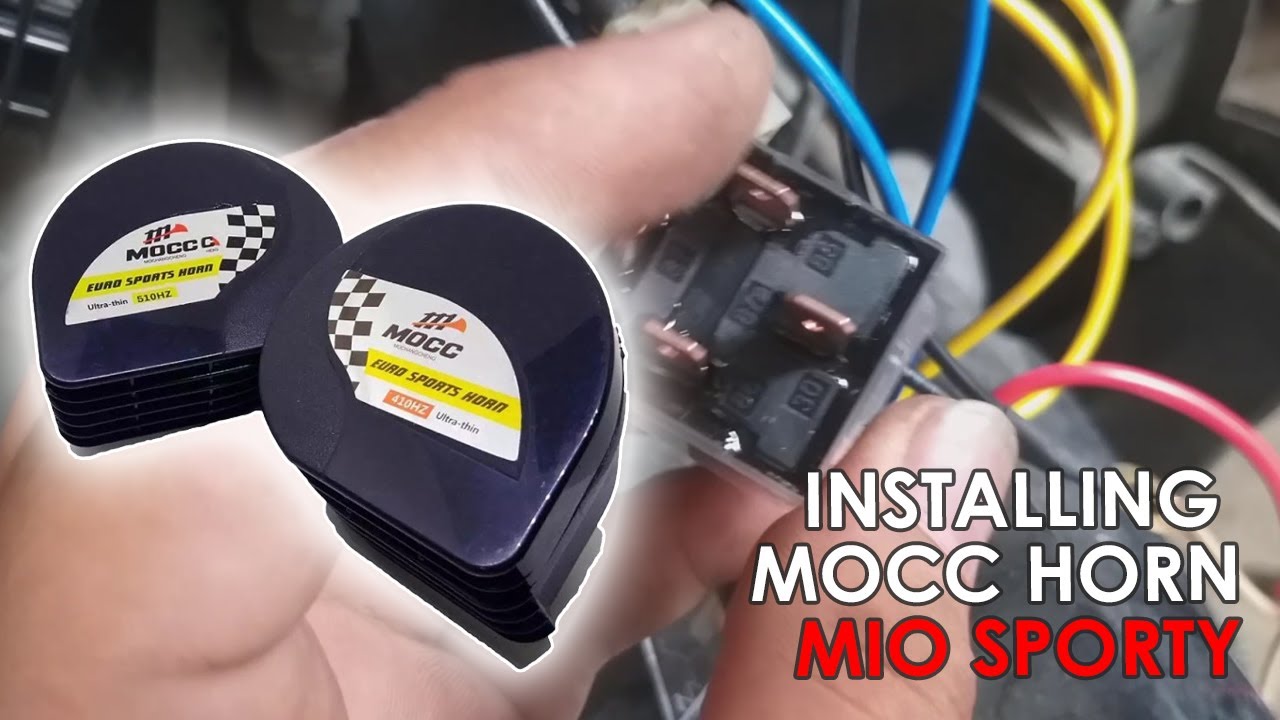Moto Journey: Installing MOCC horn Mio sporty - YouTube
