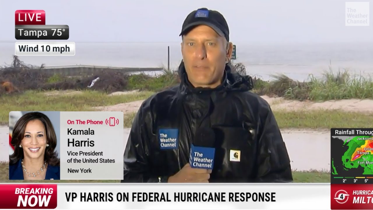 Vice President Kamala Harris Discusses Hurricane Milton With The ...