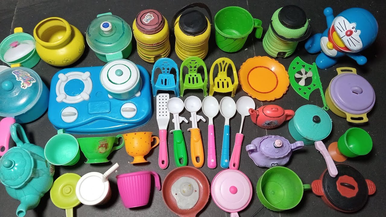 3 minutes satisfying with unboxing, kitchen playset asmr unboxing toys ...
