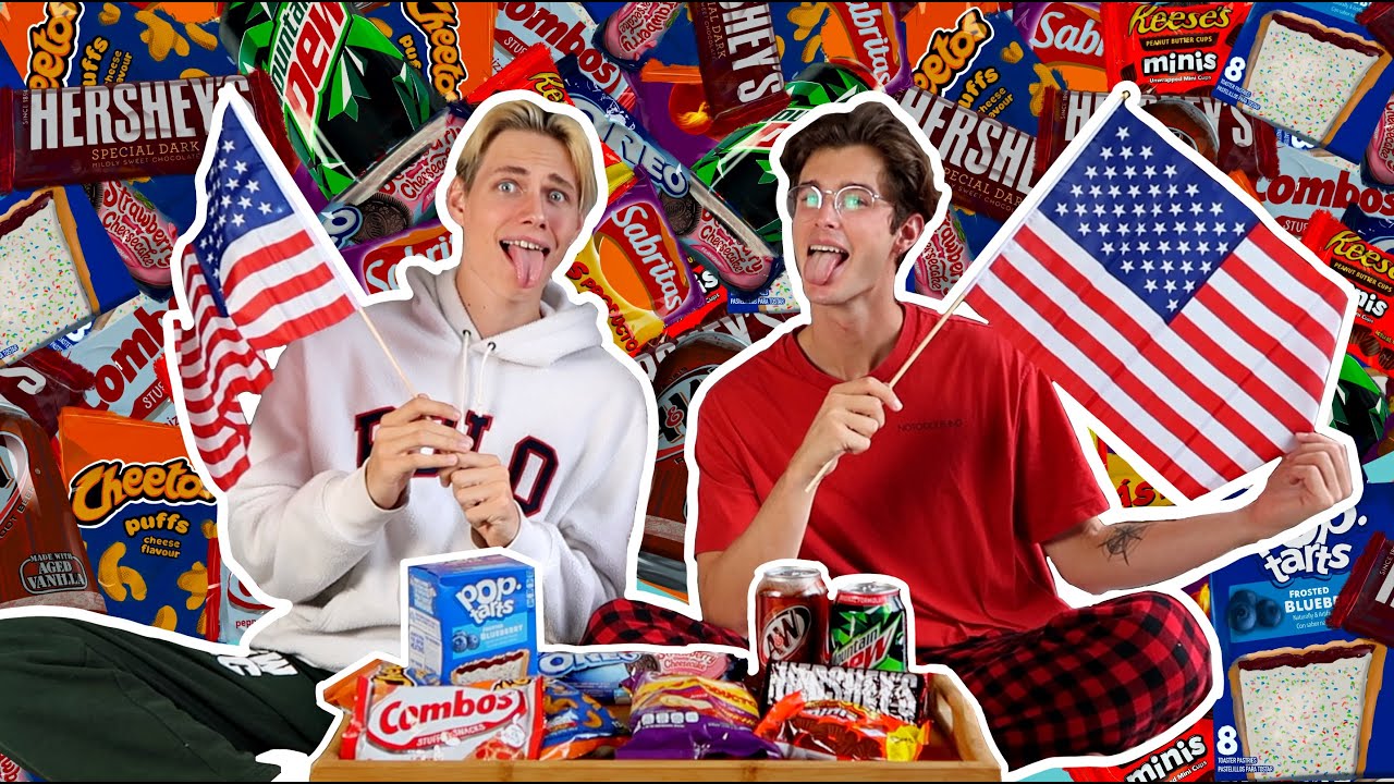 TRYING AMERICAN SNACKS with boyfriend - YouTube