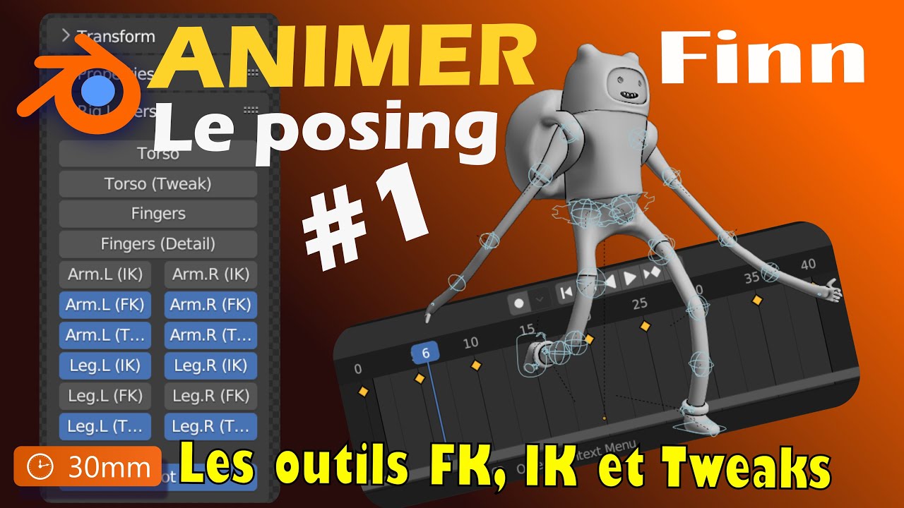 Poser les bases d'une animation cyclique en FK et Tweaks- Blender 3 - Tutoriel Gratuit en ...