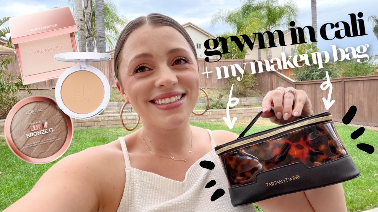 let's chat & get ready together + what makeup I brought on the trip ...