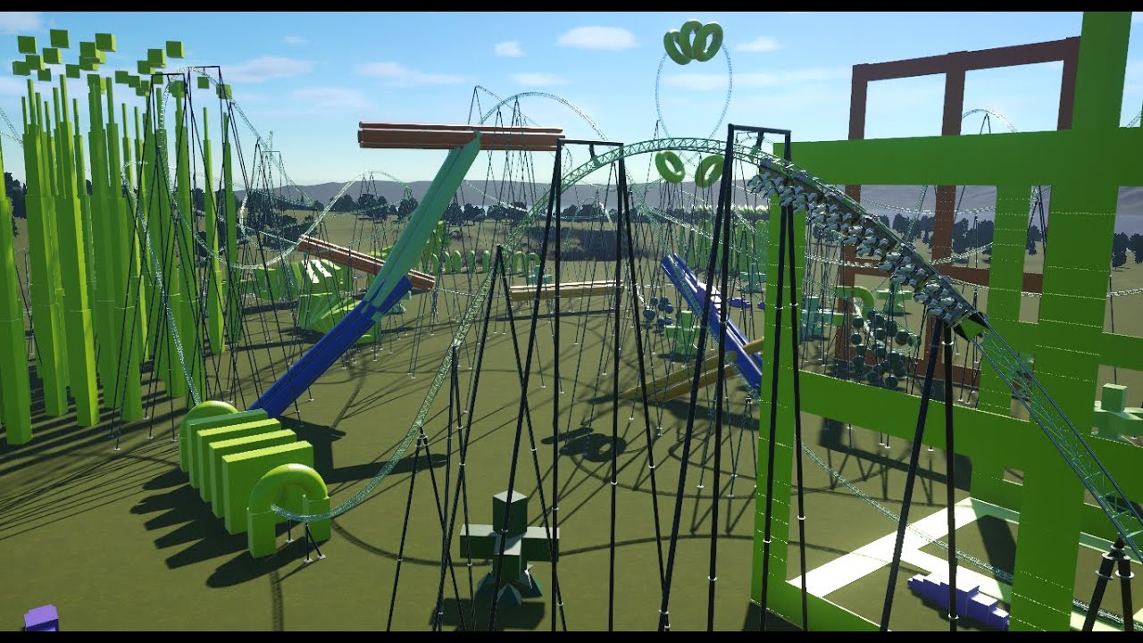 Geo Dreams - Fantasy Intamin Multi Launch “High Inversion” Concept ...