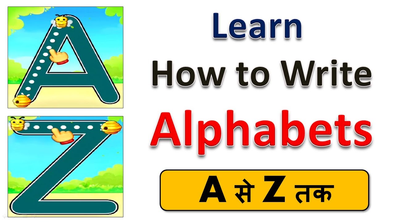 Write Letters A - Z | Writing Alphabet Letters For Children A-Z | Write ...