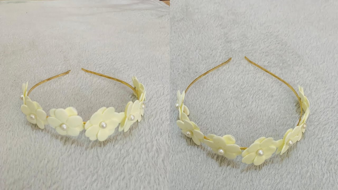 Easy and Beautiful Hair Band Making at Home - YouTube