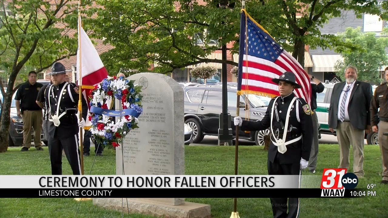 Ceremony to Honor Fallen Officers - YouTube