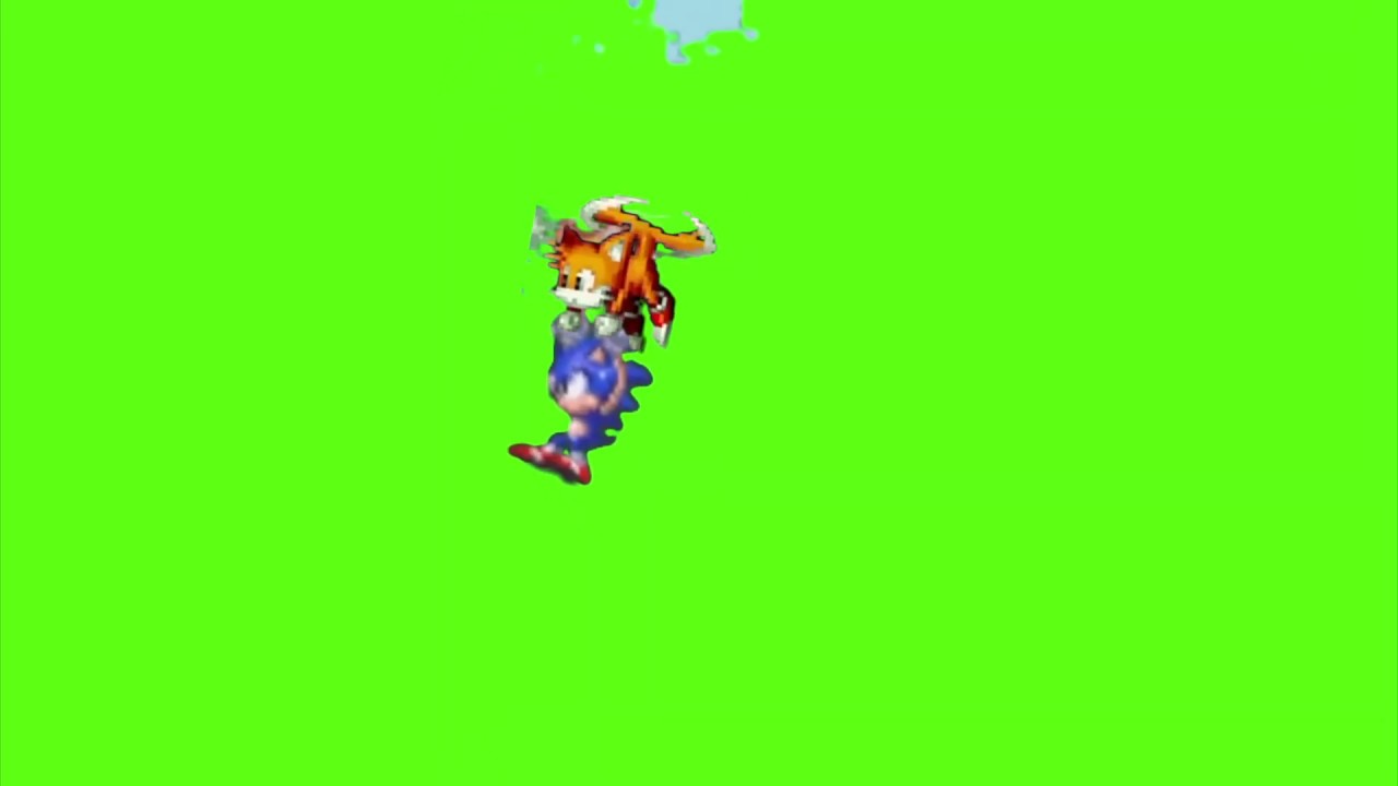 Tails Lifting Sonic - Green Screen - YouTube