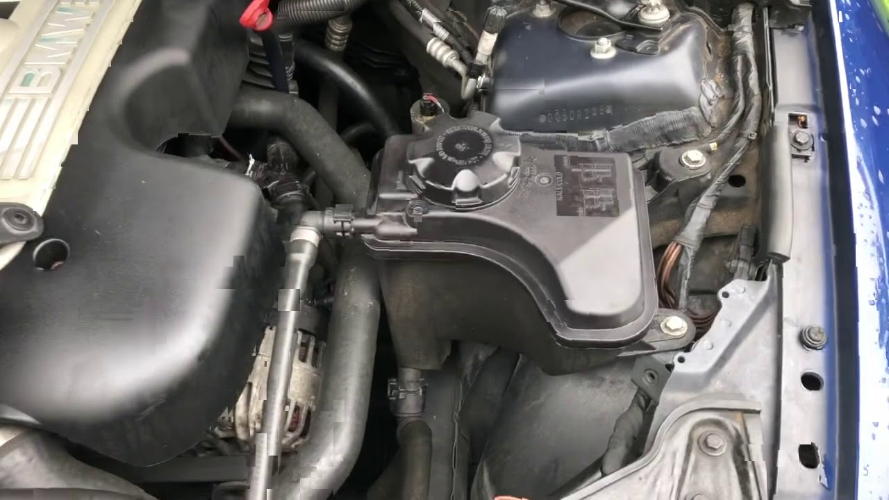 How to change coolant/expansion tank on BMW E90 E91 E92 E93 E9x 330D 3 ...