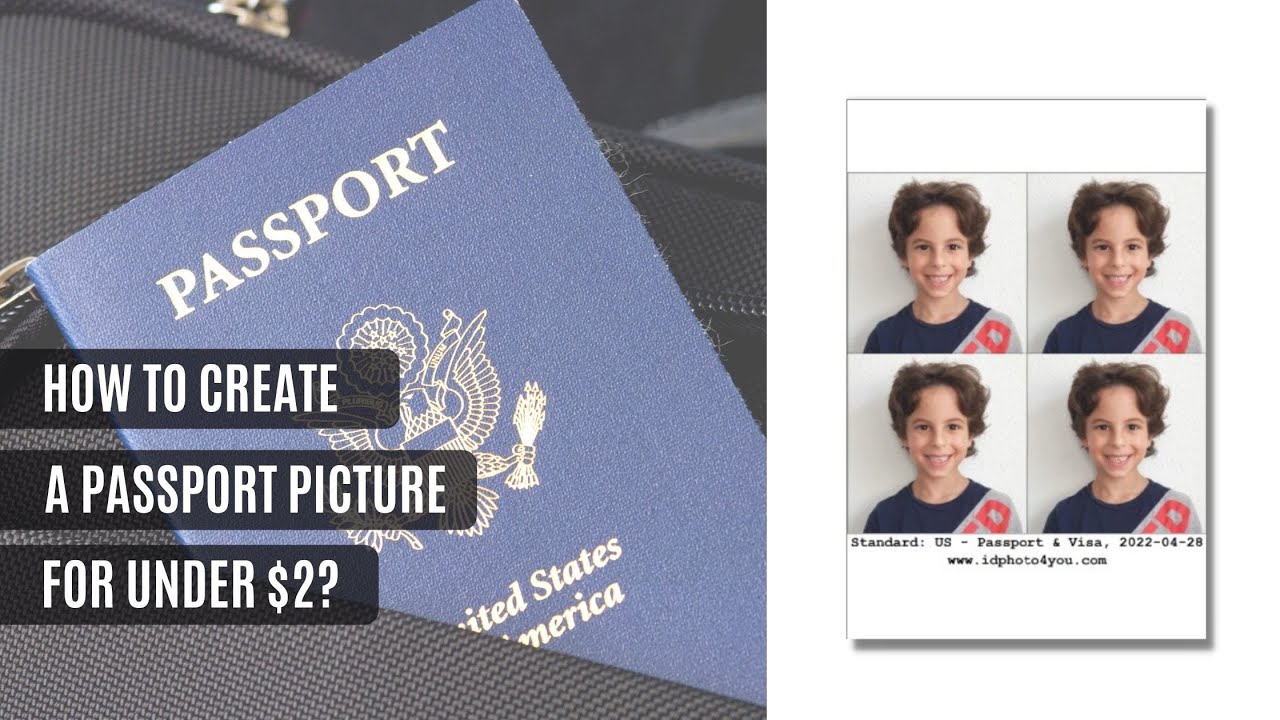 How to create passport pictures under $2? - YouTube
