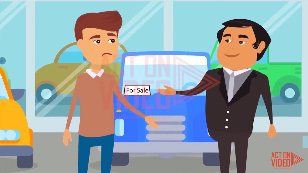 Service Explainer Video 2D Cartoon Animation Auto Dealer 2 - YouTube