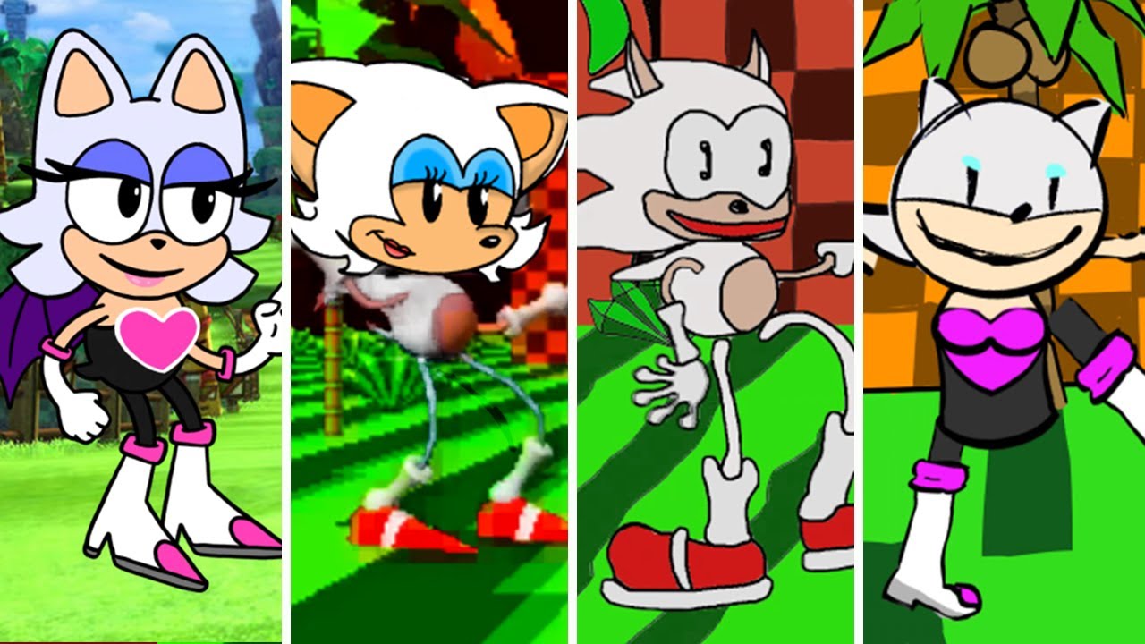 Kick.exe, but Rouge the Bat All Versions Compilation - YouTube