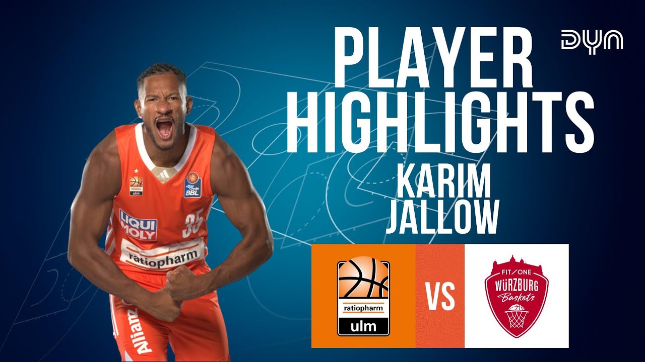 Karim Jallow Highlights vs. FIT/One Würzburg Baskets | easyCredit BBL ...