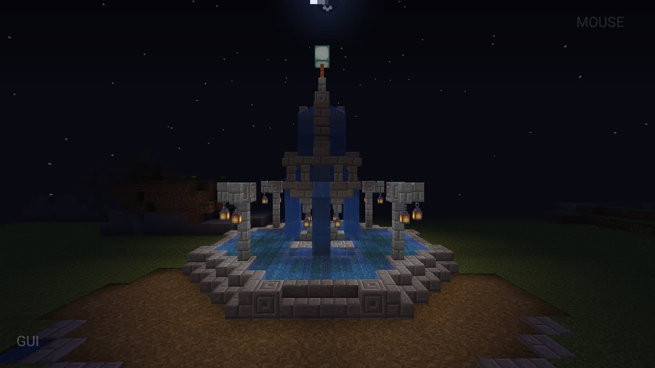 minecraft big fountain tutorial - YouTube