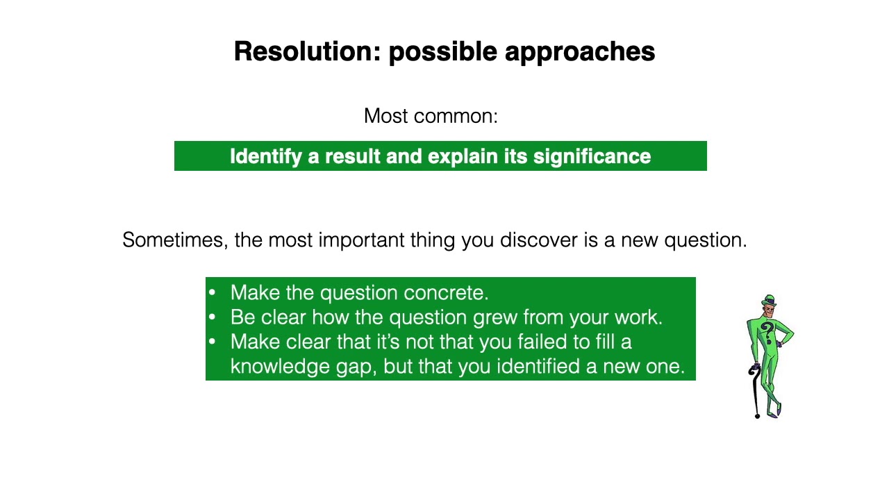 Course on Scientific Writing - Part 7 - The Resolution - YouTube