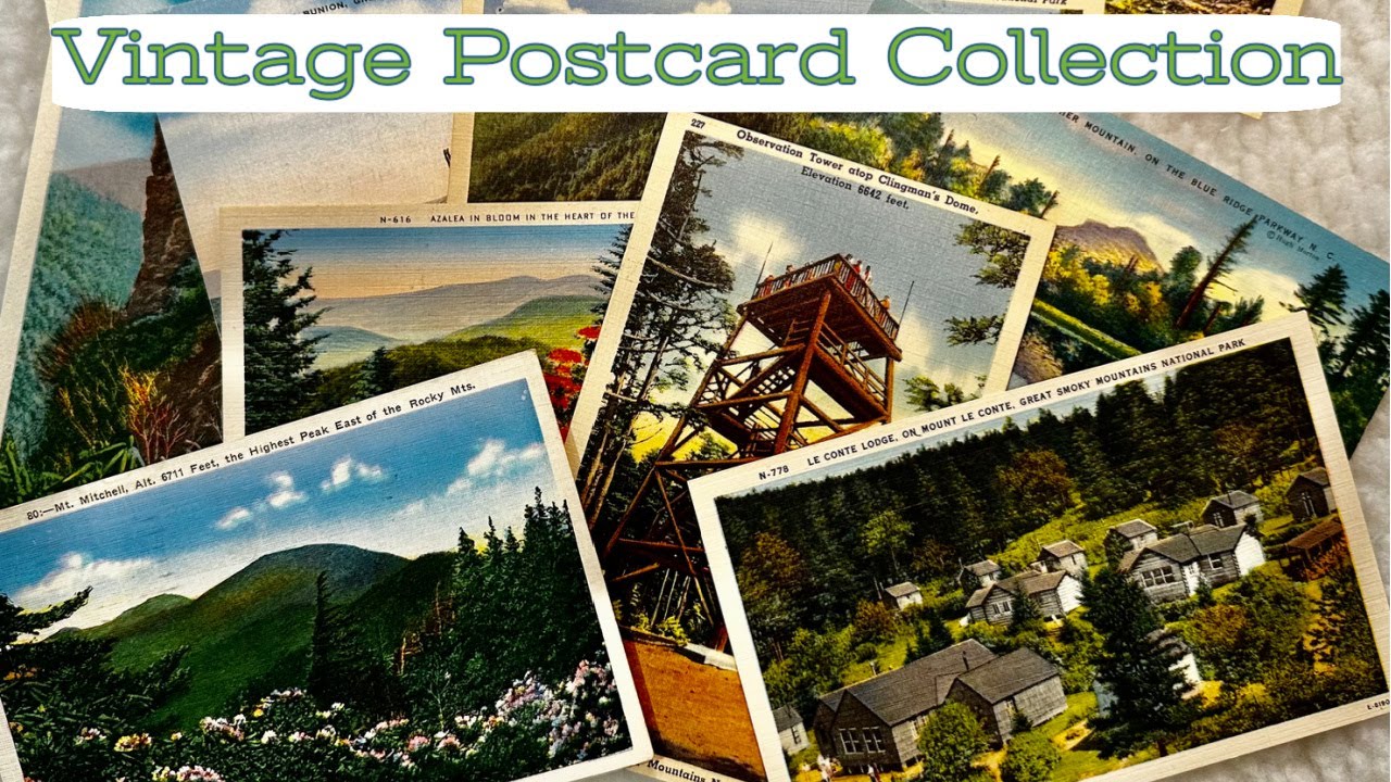 Vintage Postcards from the 20's, 30's, and 40's. // Video 1 of 2 - YouTube