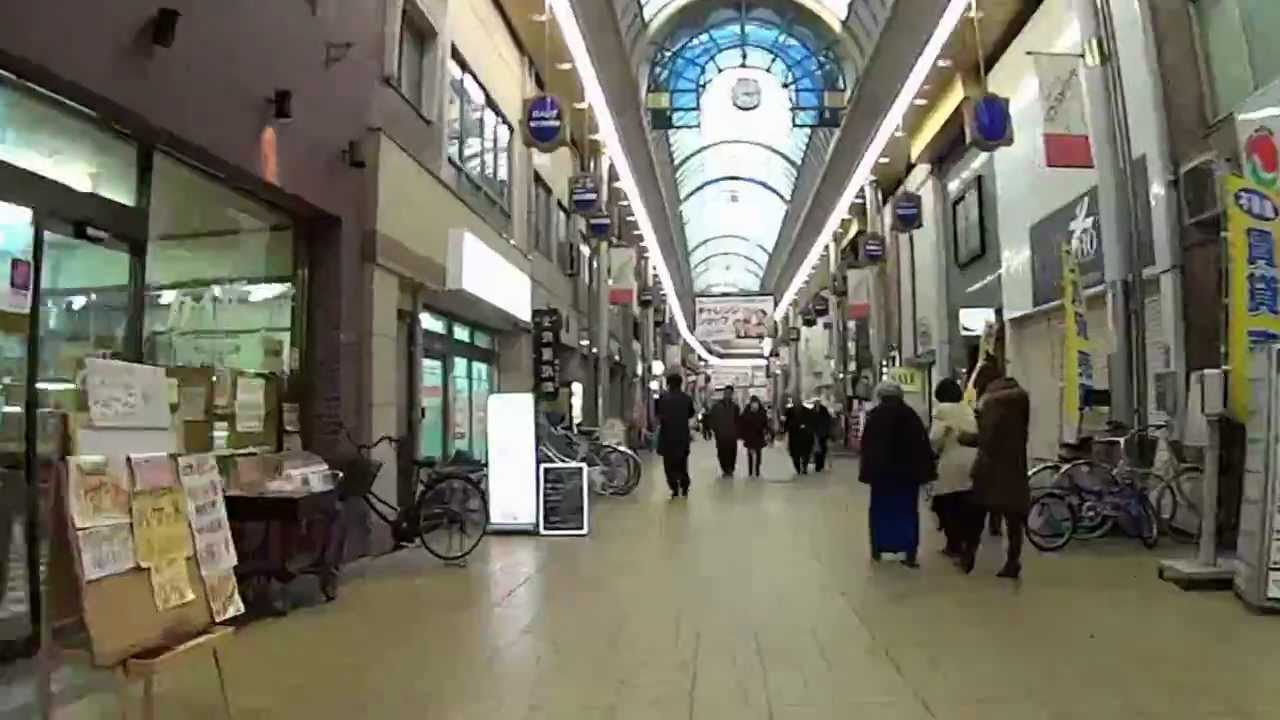 very japanese typical osaka arcade street quick view in kyobashi osaka ...