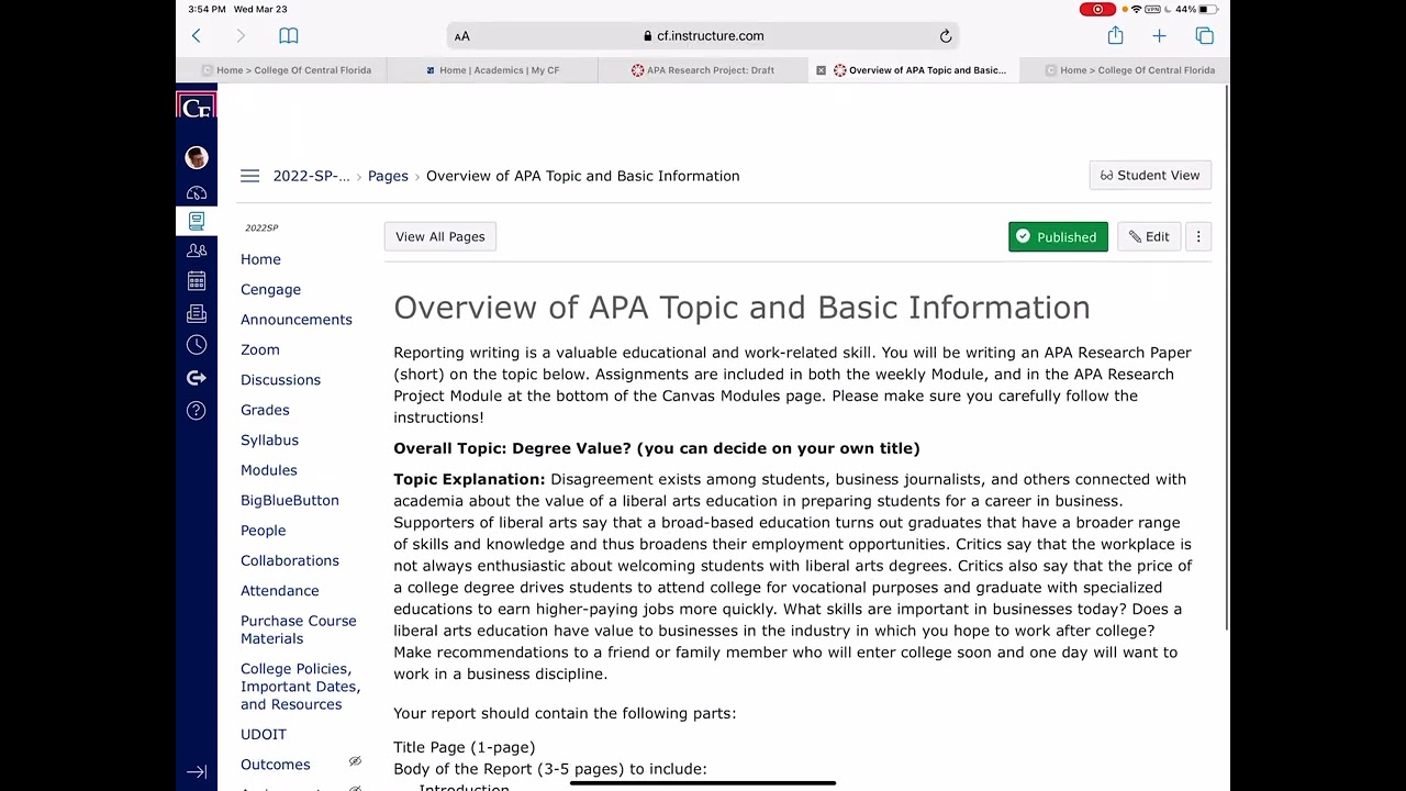 APA Rough Draft Rundown - YouTube