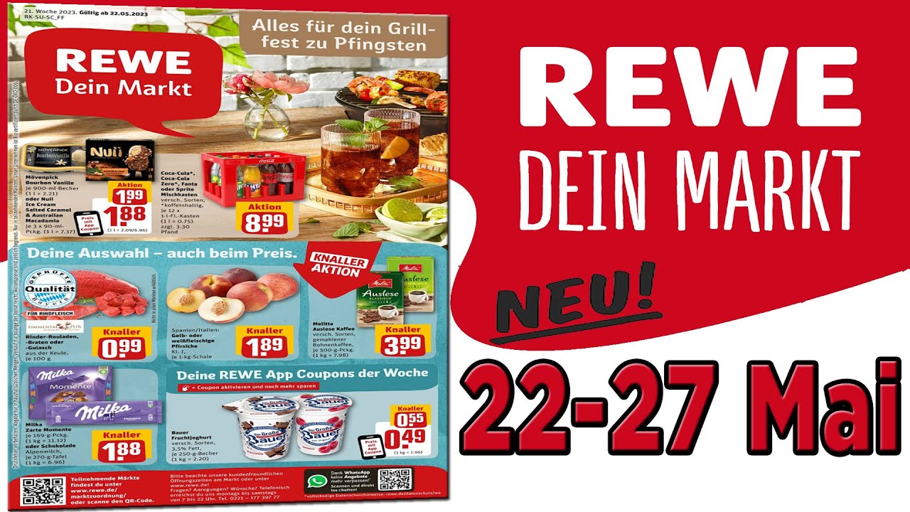 REWE Werbung Prospekt | Prospekte Angebote DE | Gültig von 22.05 - YouTube