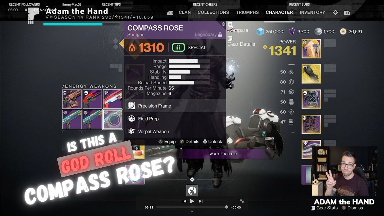 Destiny 2's Seasonal Shotgun, Compass Rose (FINALLY) - YouTube