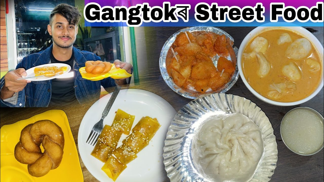 Baba Temple in Sikkim and local street food in Gangtok/Laphing,typo etc ...