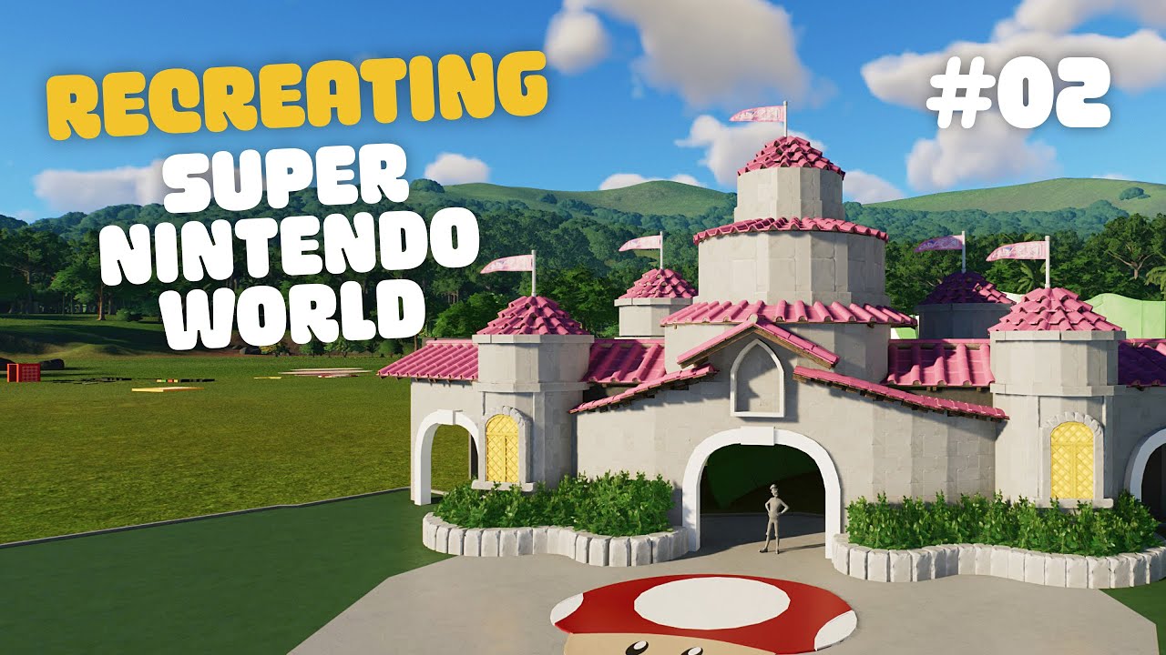Building Peach's Castle in Planet Coaster 2! - YouTube