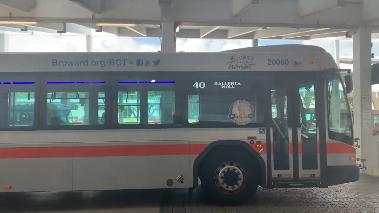 Broward County Transit: 2020 Gillig BRT 40 #20060 on Route 40 at ...
