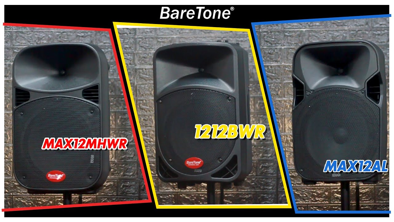 LINE UP SPEAKER PORTABLE BARETONE 12inch | MAX12MHWR, 1212BWR, MAX12AL ...