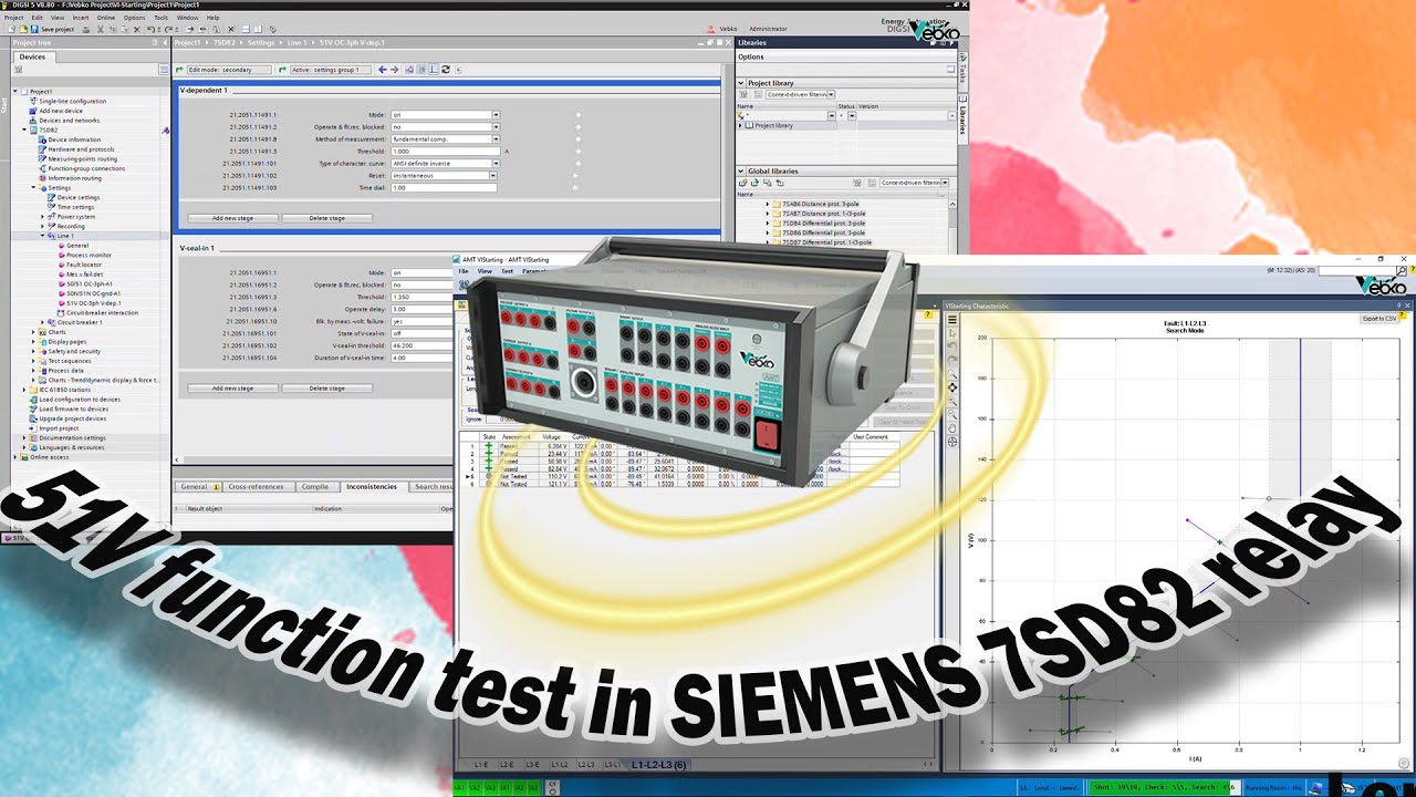 51V function test in SIEMENS 7SD82 relay | RELAY TESTER | ELECTRICAL ...