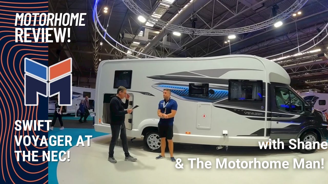 Swift Voyager Stand at the NEC Motorhome Show 2022! - YouTube