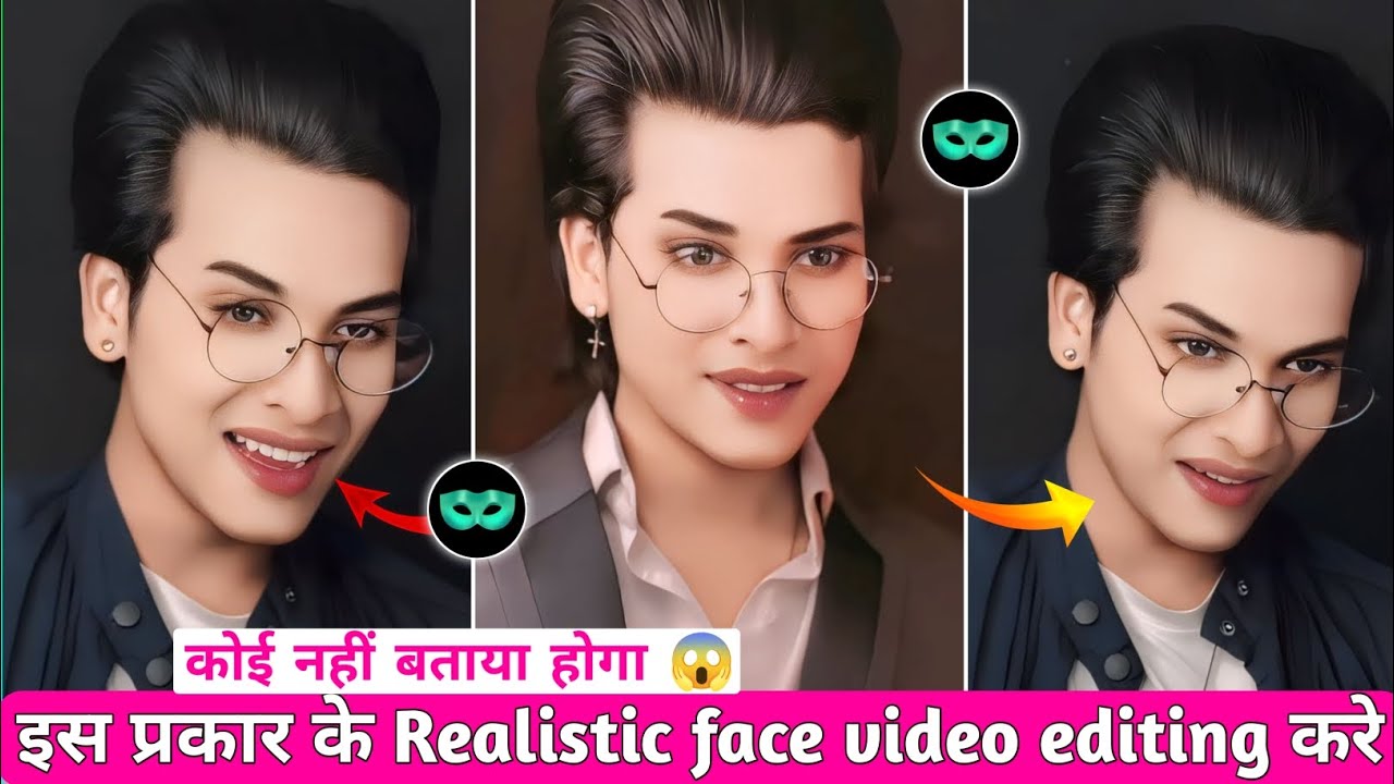 Realistic cartoon video editing || face smooth ultra hd video editing ...