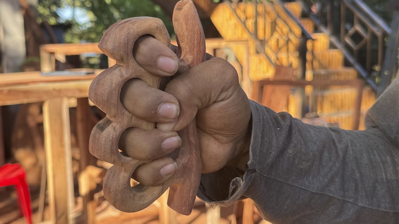 Wooden Knuckle Masterpiece in Minutes for Leisure Fun! - YouTube