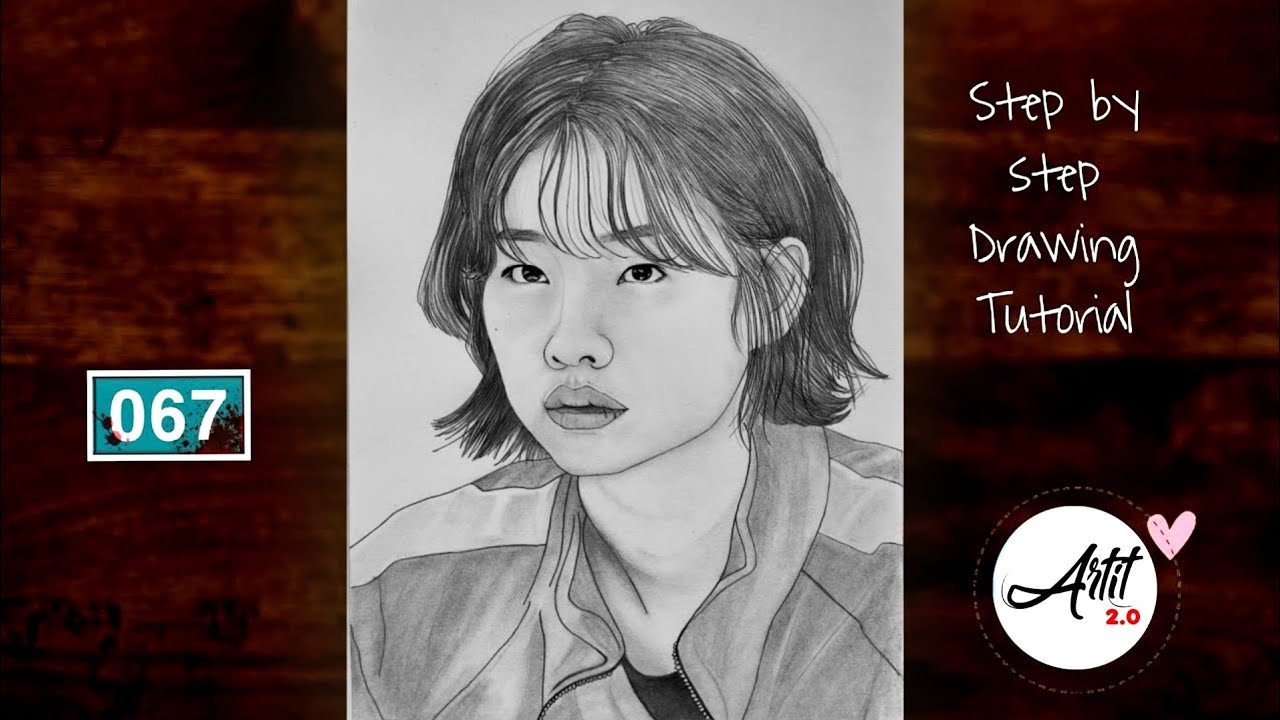 How to draw Squid Game Player 067 Sae-Byeok | #drawing #pencildrawing ...