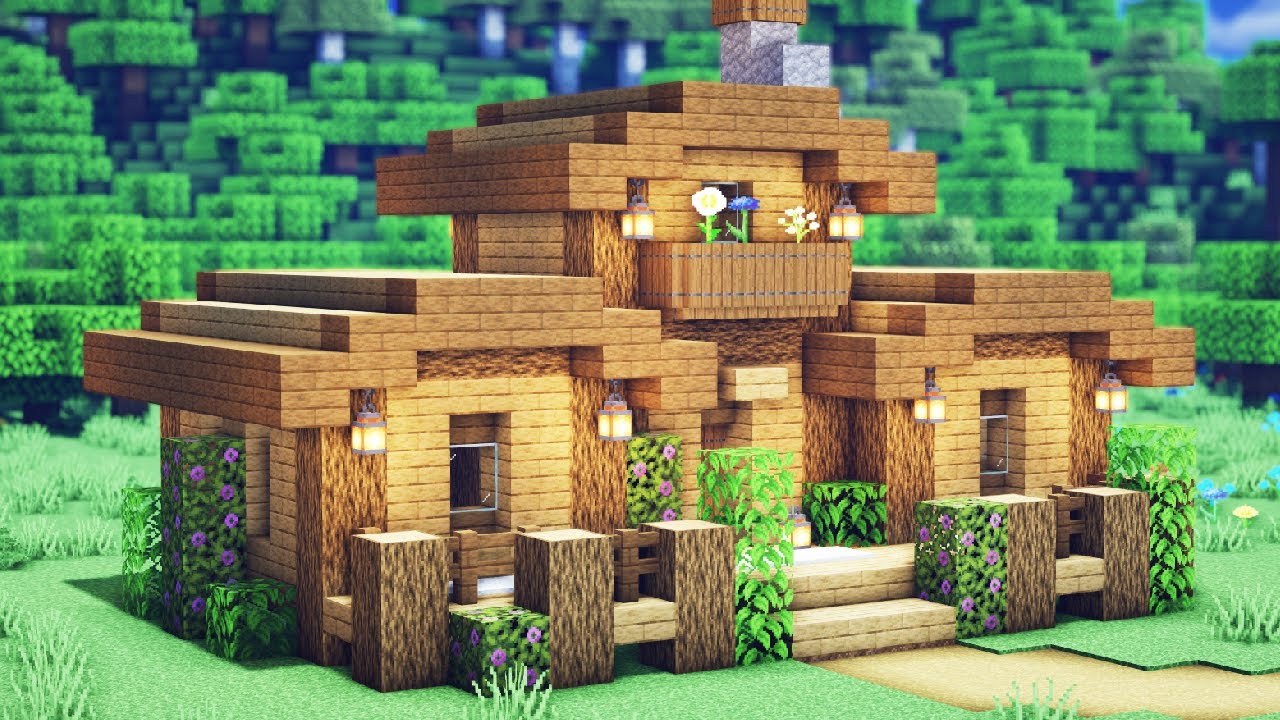 Minecraft: How To Build a Starter Triple House - YouTube
