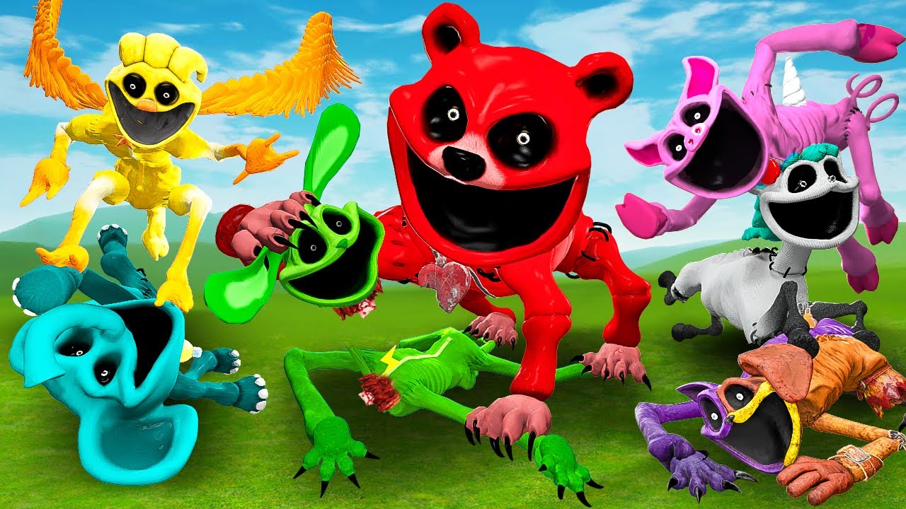 Who is the STRONGEST GIANT FORM SMILING CRITTER?! (Garry's Mod Sandbox ...