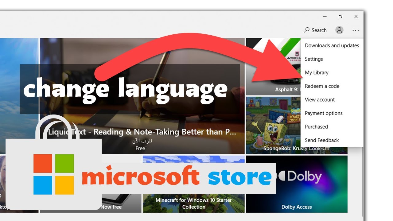 Changing the language of Windows 10 store - YouTube